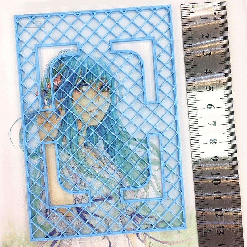 Artist Trading Card Master Template (ATC), Kakao-Karten Schablone – 3D ...